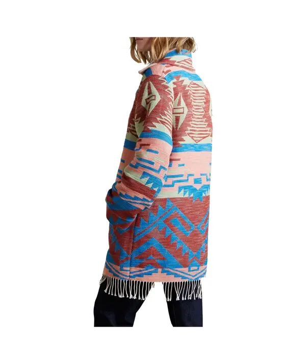 FORTELA Fringed-trimmed Jacquard Pure Cotton Jacket