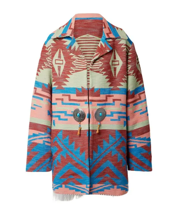 FORTELA Fringed-trimmed Jacquard Cotton Jacket