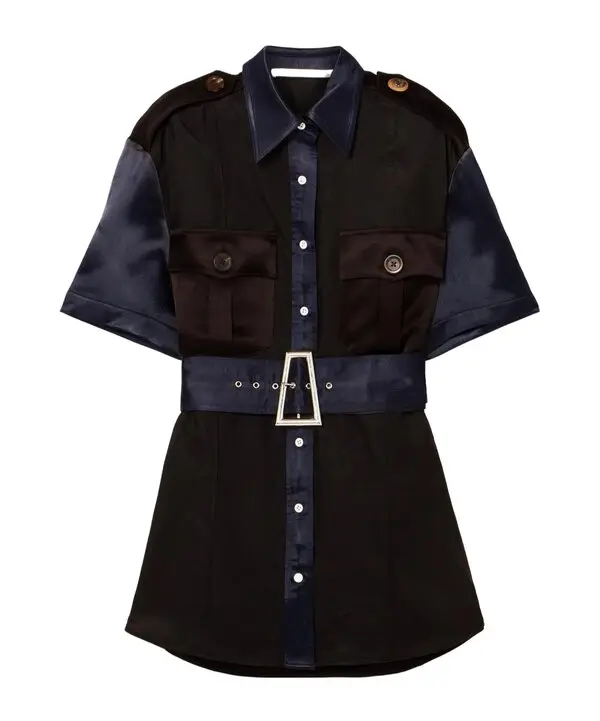 PETER DO Twill Satin Blend Shirt