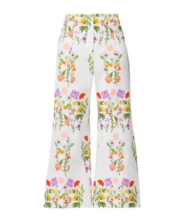 Borgo De Nor High-waisted Cropped Flare Pants
