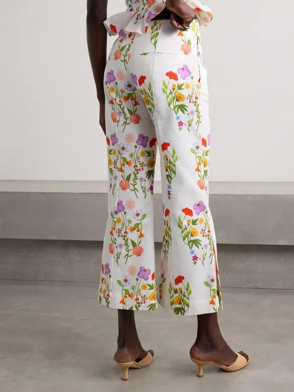 Borgo De Nor High-waisted Cropped Flare Pants