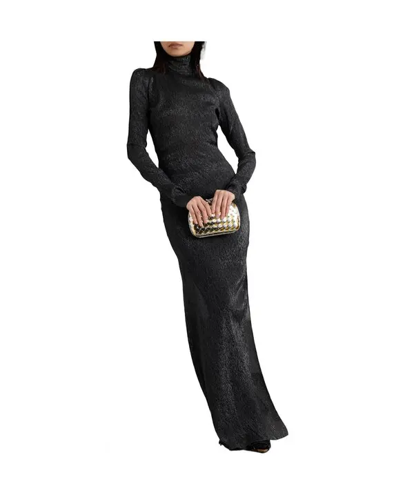 PETAR PETROV Metallic Maxi Dress