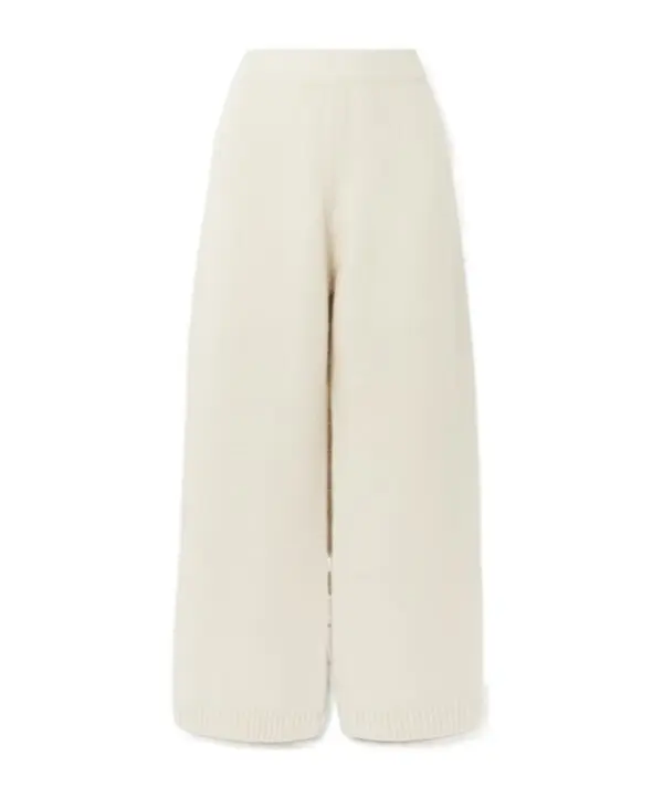 Calle Del Mar Wide-leg Cashmere Pants