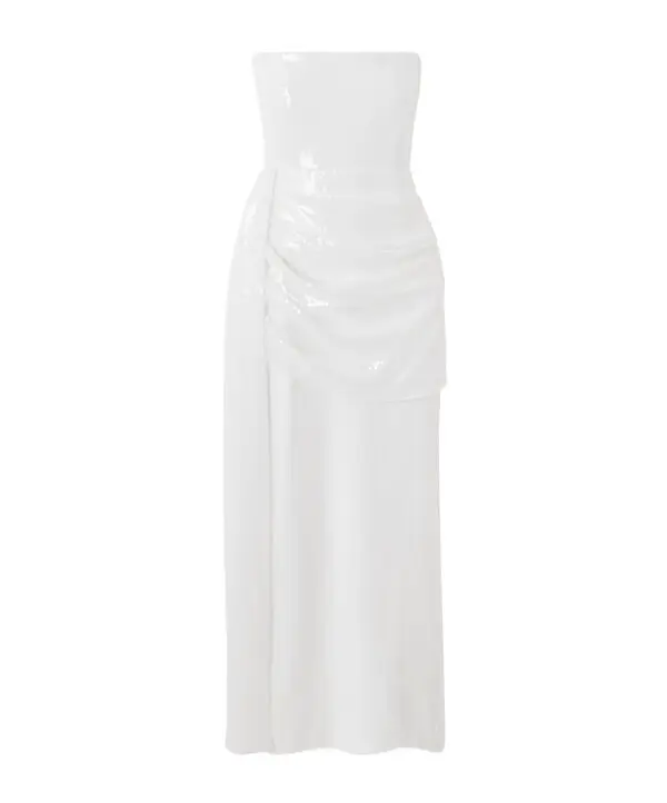 Alex Perry Sequin Tulle Draped Skirt