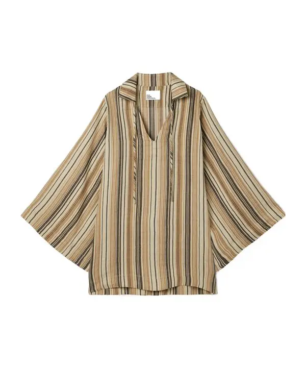 Lisa Marie Fernandez Striped Linen Blend Tunic - No