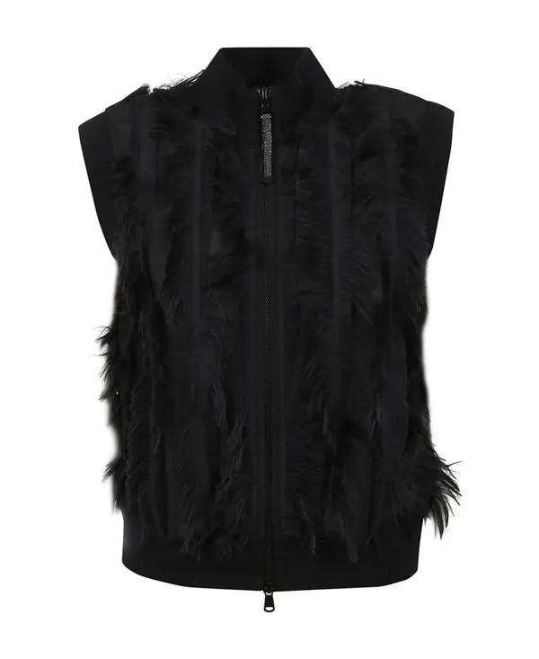 Brunello Cucinelli Fringed-effect Gilet