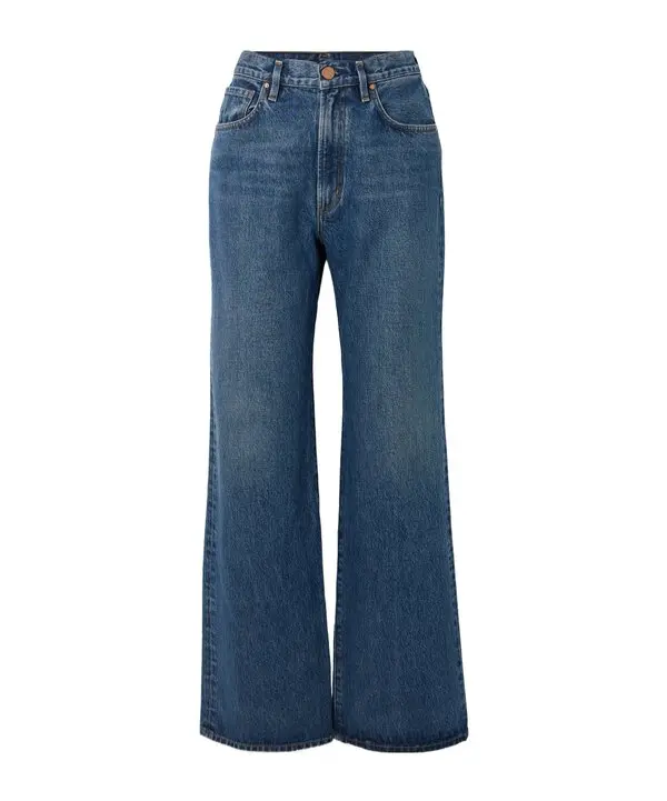 GOLDSIGN High-waisted Straight-leg Jeans