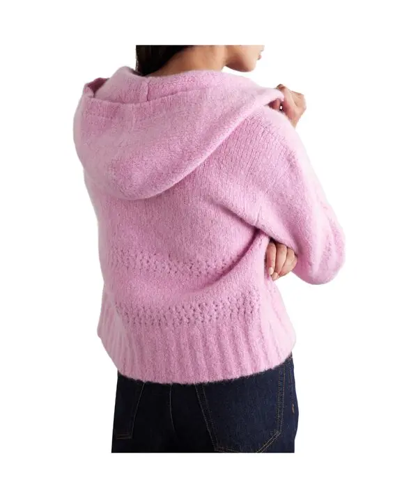 Calle Del Mar Crochet Hooded Cardigan