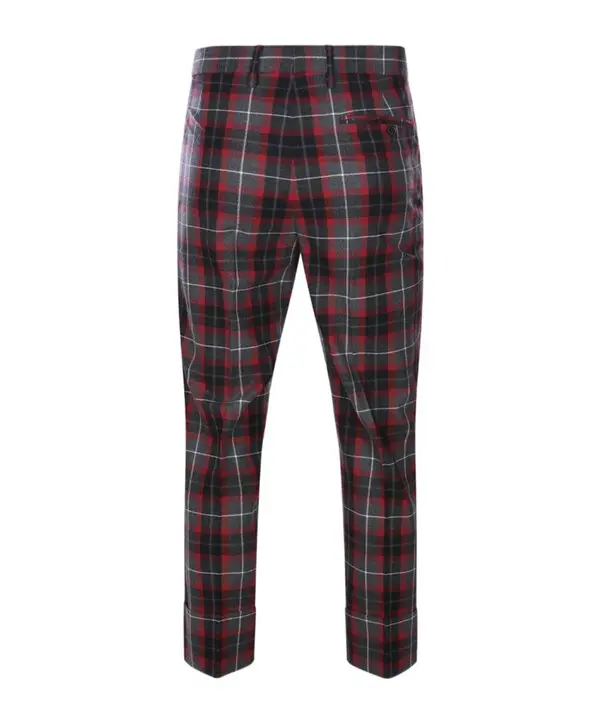VIVIENNE WESTWOOD George Turn-up Trousers In Plaid
