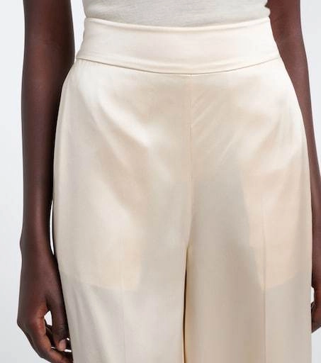 JOSEPH Dijon Silk Satin Wide-leg Pants