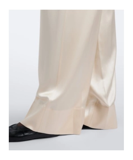 JOSEPH Dijon Silk Satin Wide-leg Pants