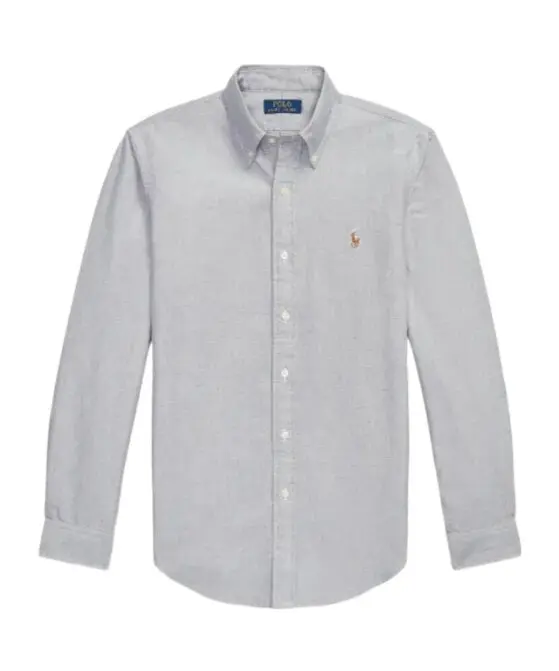 Polo Ralph Lauren Embroidered Oxford Shirt - Grey