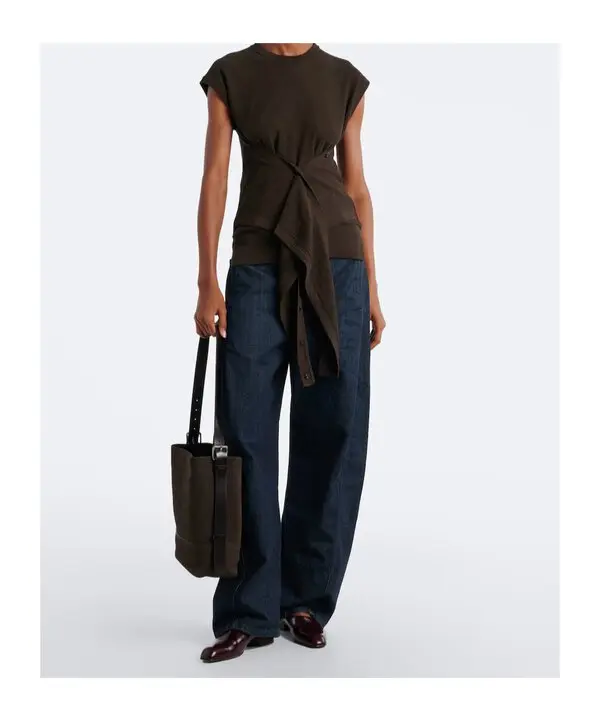 LEMAIRE Medium Leather Shoulder Bag