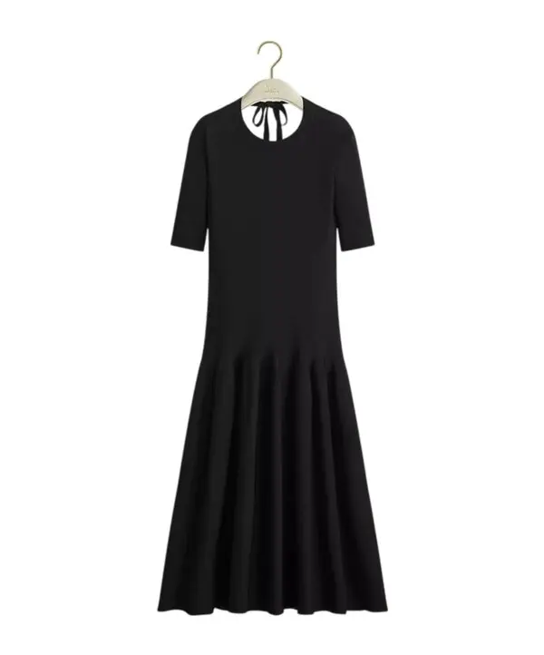 Dior Round-neck Dress - Black