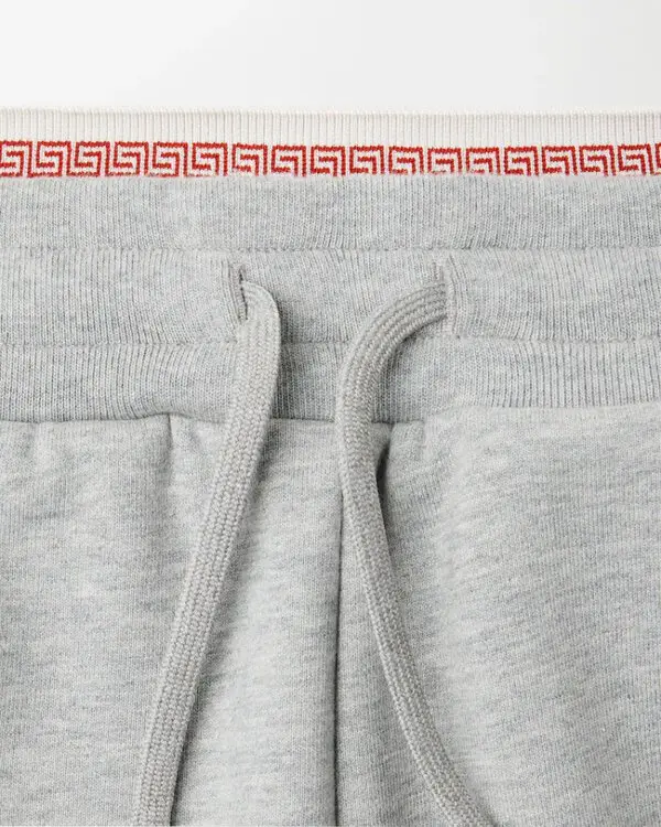 Versace Embroidered-logo Cotton Sweatpants