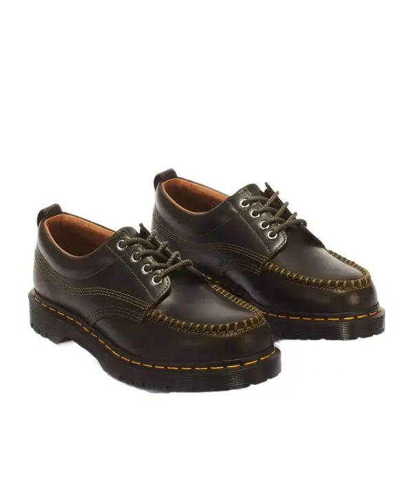 Dr. Martens Lowell Leather Moc Toe Lace Up Shoes