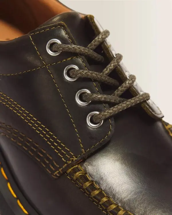 Dr. Martens Lowell Leather Moc Toe Lace Up Shoes