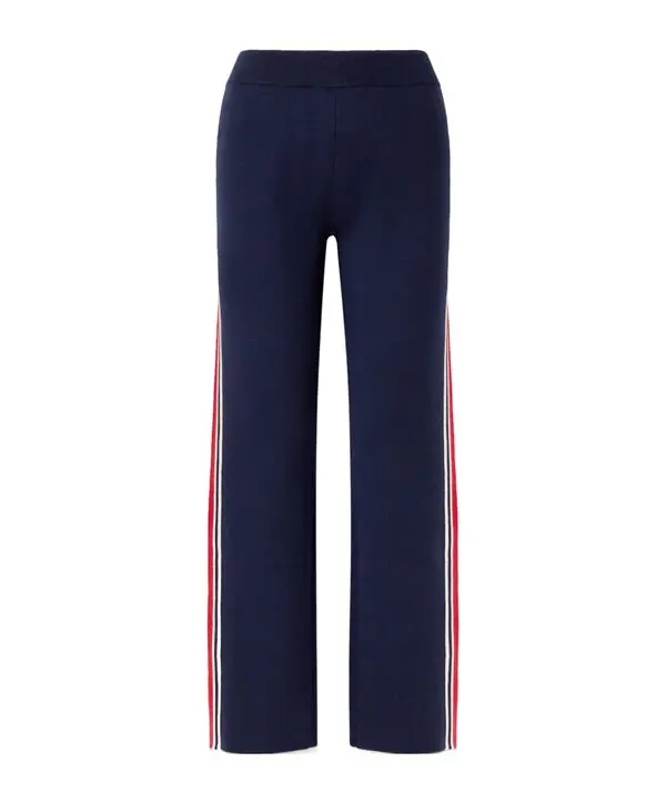 Fusalp Benada Striped Wool-blend Straight-leg Pants