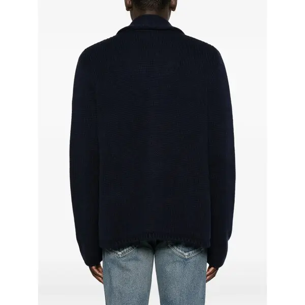 THE ROW Long-sleeve Knit Cardigan - Blue