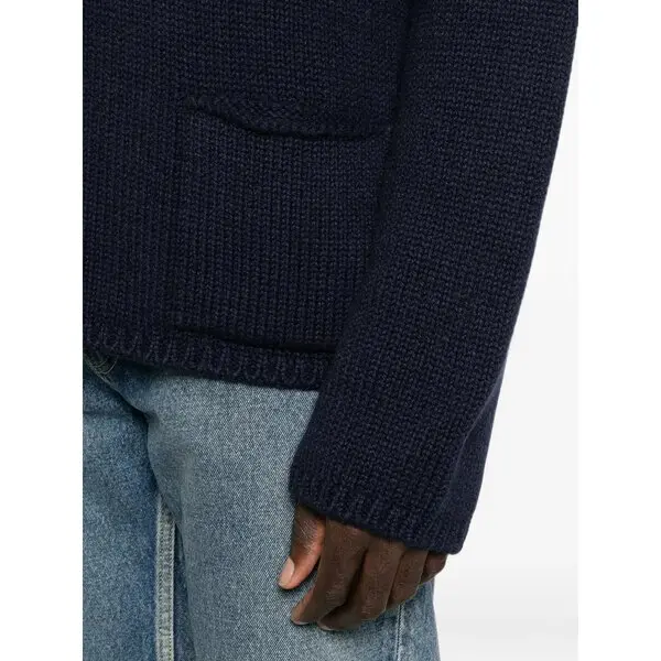 THE ROW Long-sleeve Knit Cardigan - Blue