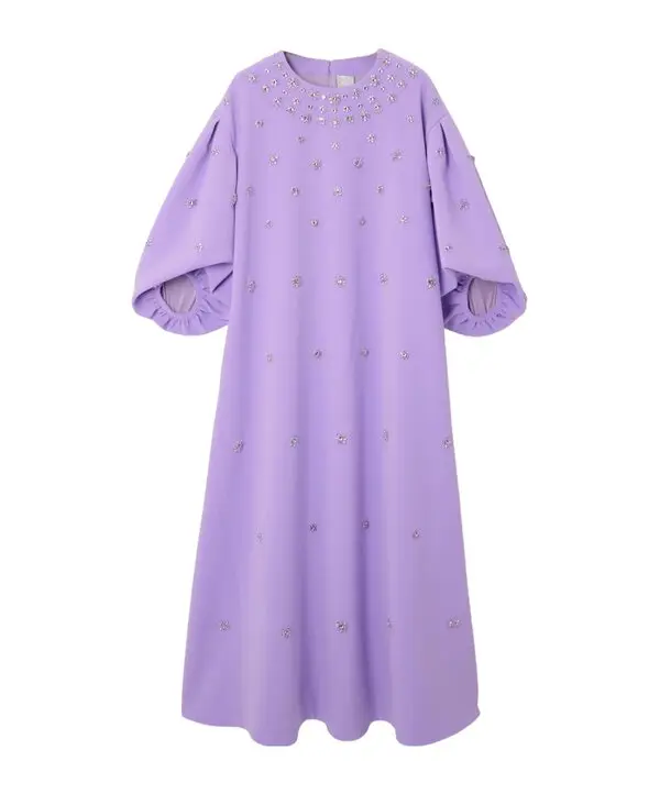 Huishan Zhang Embellished Recycled Crepe Gown