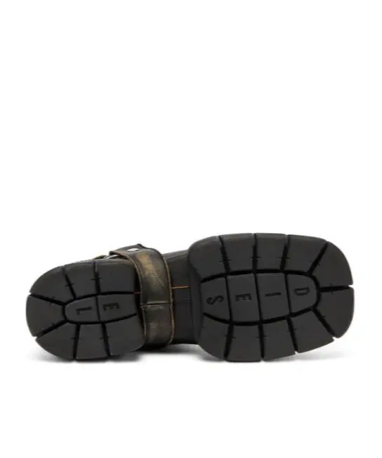 DIESEL® D-tex Strap-detail Leather Boots