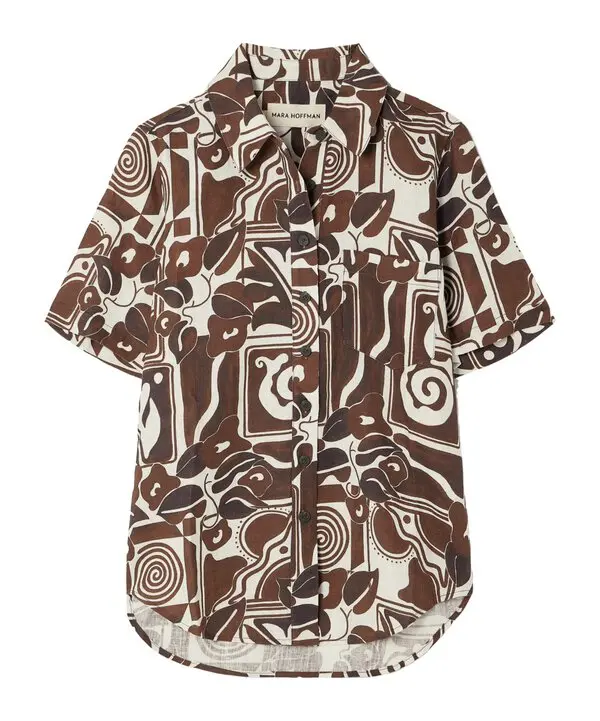 Mara Hoffman Natural Hemp Shirt - Brown