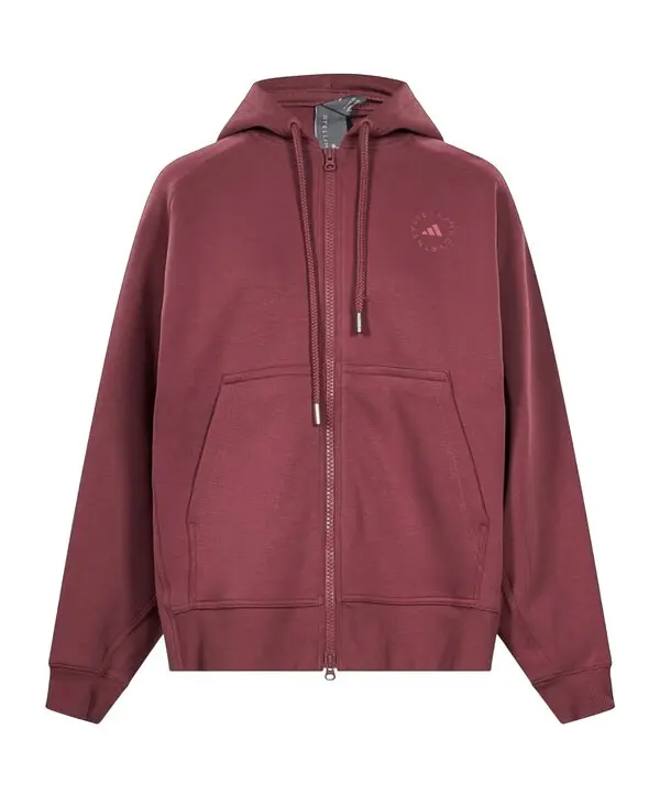 Adidas By Stella McCartney Long Sleeve Hooded Sweatshirt - Red