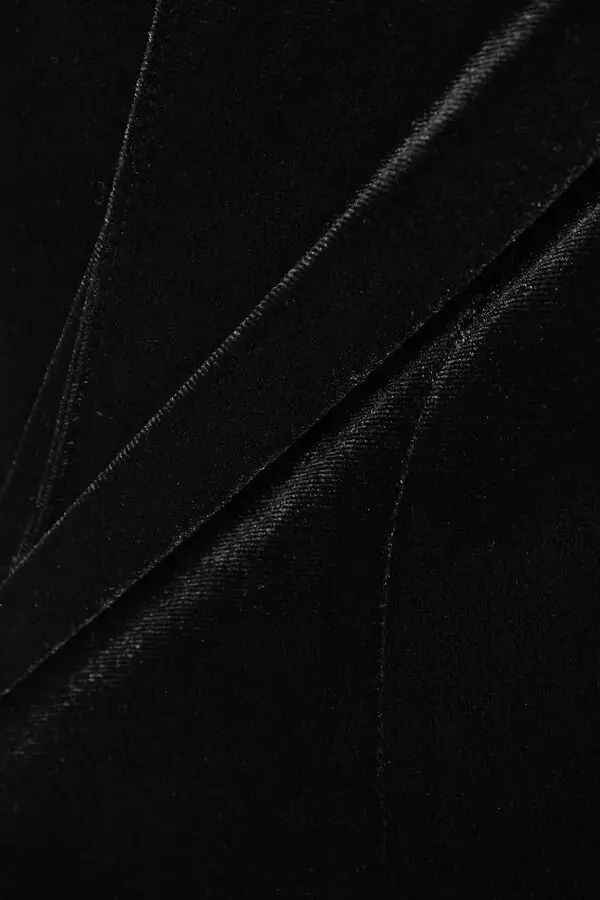 Alex Perry Strapless Velvet Jumpsuit
