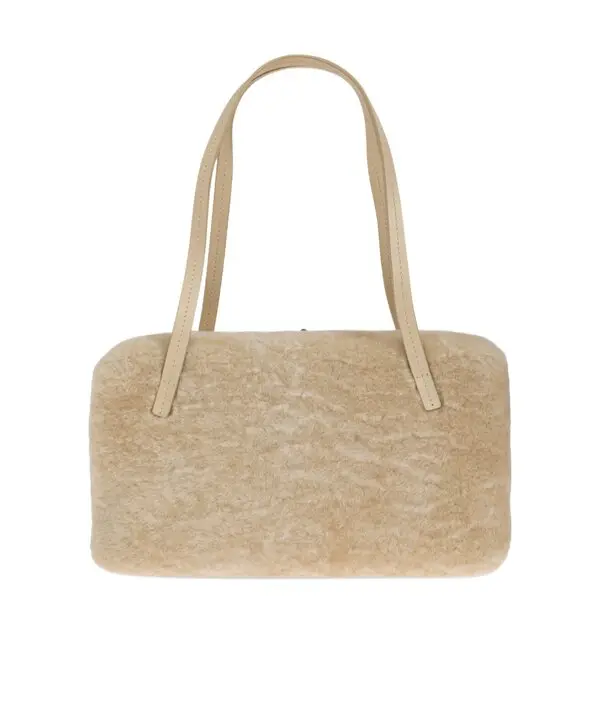 JIL SANDER Shearling Shoulder Bag