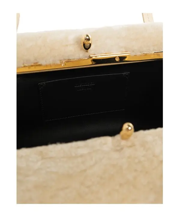 JIL SANDER Shearling Shoulder Bag