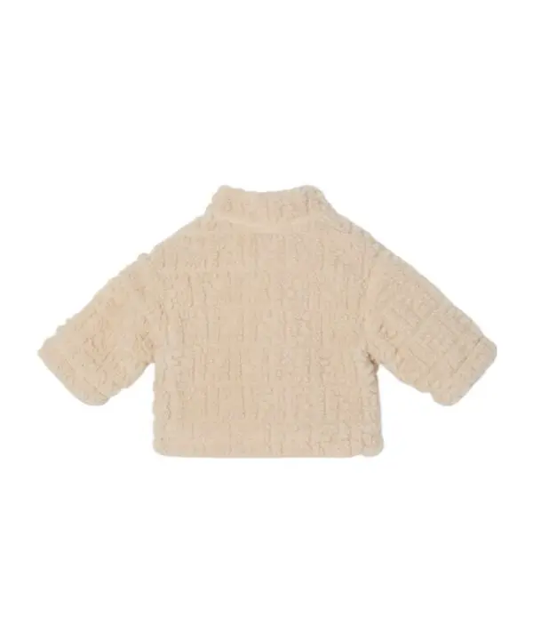 Fendi Logo-patch Teddy Jacket