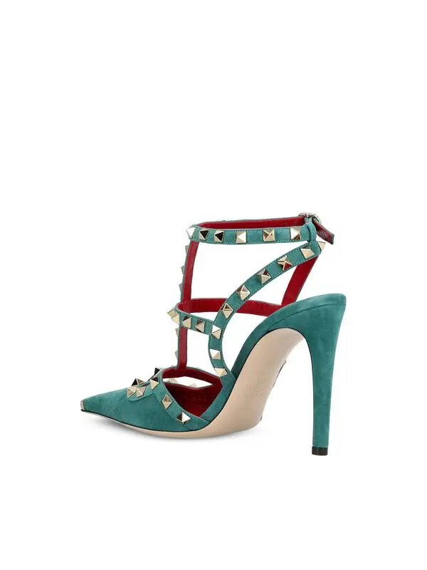 Valentino Garavani Rockstud Suede Pumps 100mm