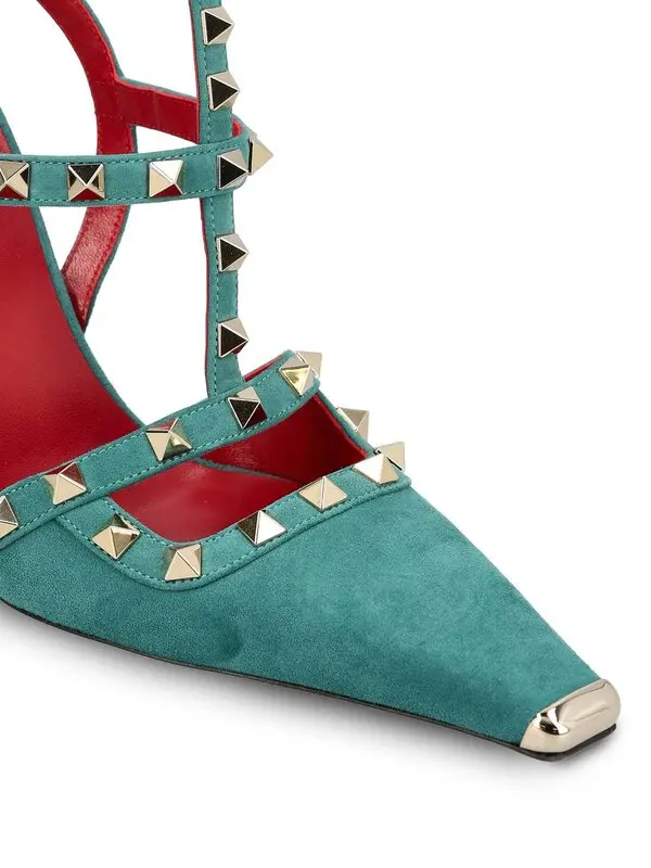 Valentino Garavani Rockstud Suede Pumps 100mm