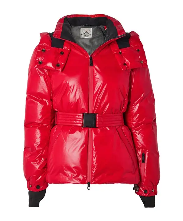 Perfect Moment Candice Hooded Belted Down Ski Jacket