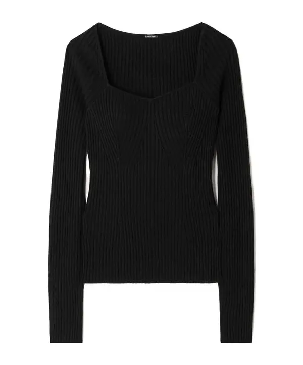 Adam Lippes Ribbed Knit Top