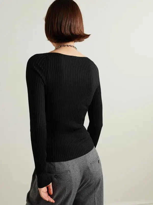 Adam Lippes Ribbed Knit Top