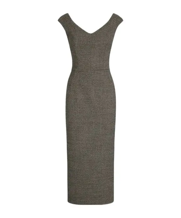 Dolce & Gabbana Low-cut Dress With Back Slit