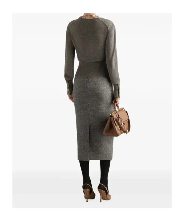 Dolce & Gabbana Low-cut Dress With Back Slit