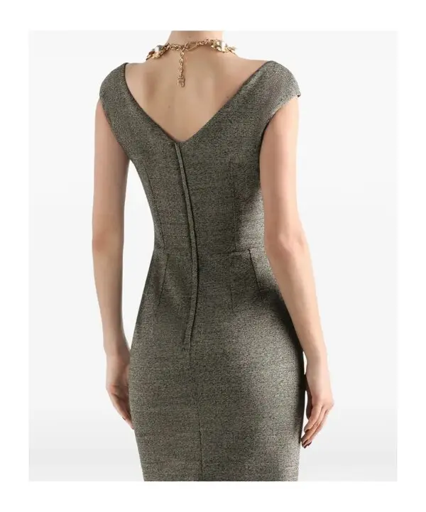 Dolce & Gabbana Low-cut Dress With Back Slit