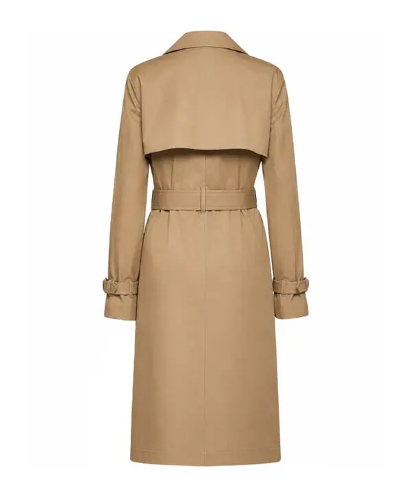 Fendi Long-sleeve Collared Trench Coat