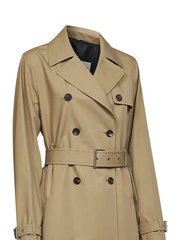 Fendi Long-sleeve Collared Trench Coat