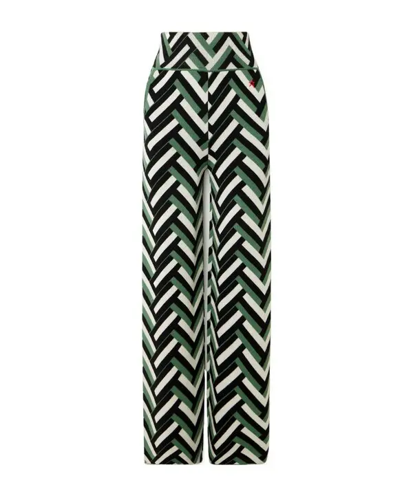 Perfect Moment Embroidered Wool Wide-leg Pants
