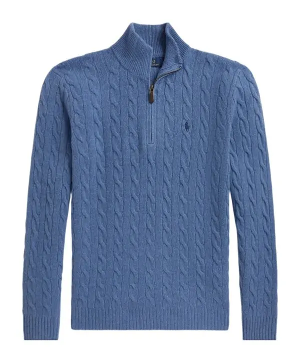 Polo Ralph Lauren Half Zip Cable Knitted Jumper - No