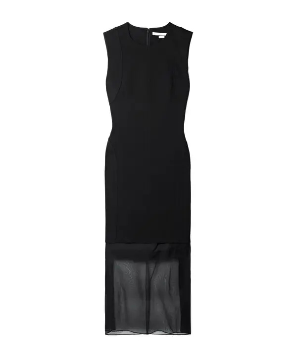 JASON WU Layered Stretch-jersey Midi Dress