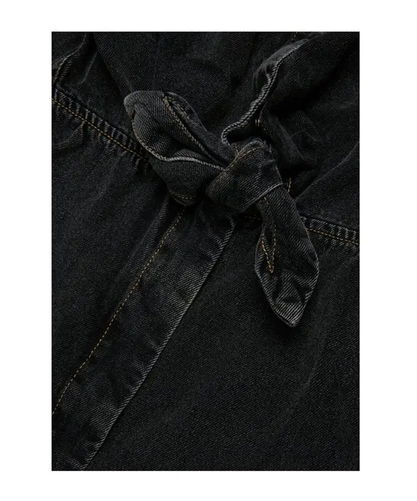 DIESEL® Denim Shirt Dress With Tie-knot Waist