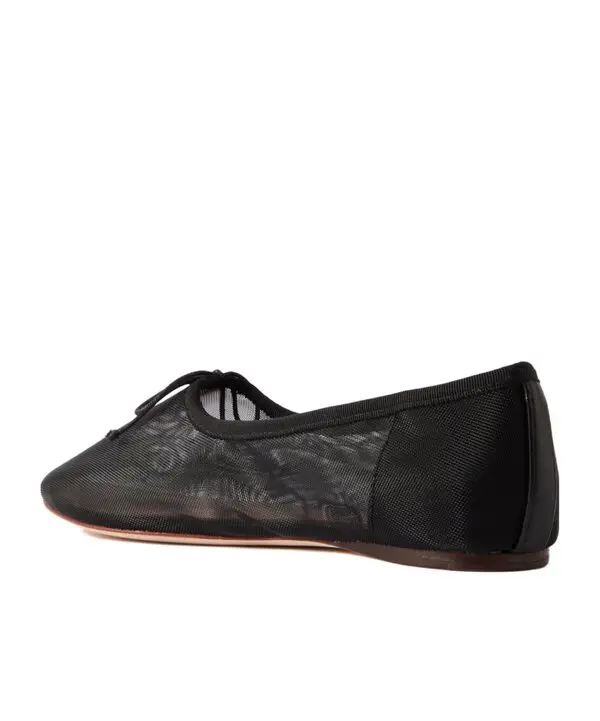 LOEFFLER RANDALL Mesh Ballet Flats With Bow Detailing