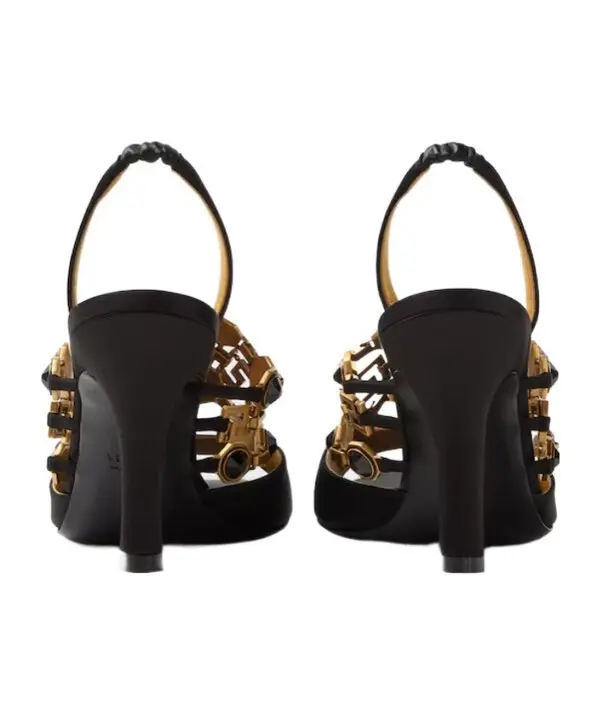 Versace Gemma 90mm Satin Sandals