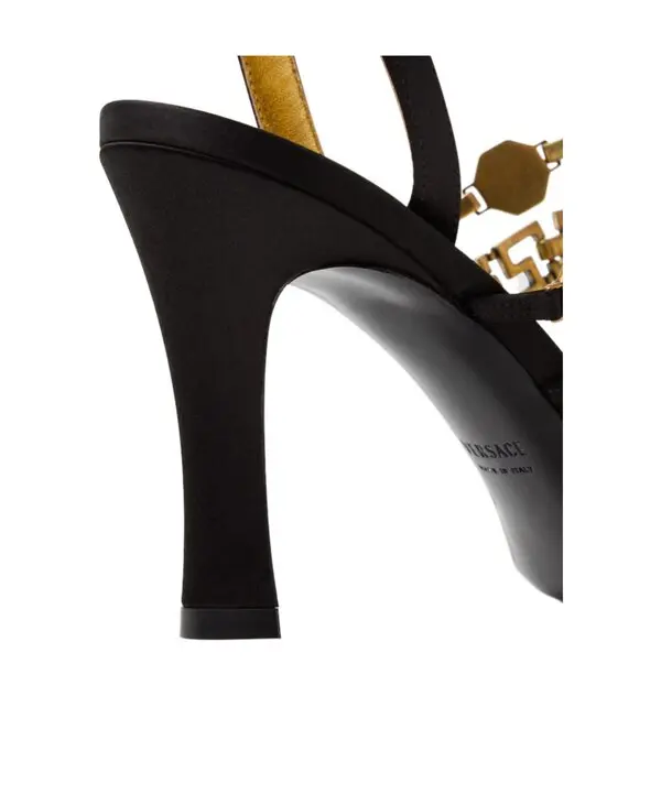 Versace Gemma 90mm Satin Sandals