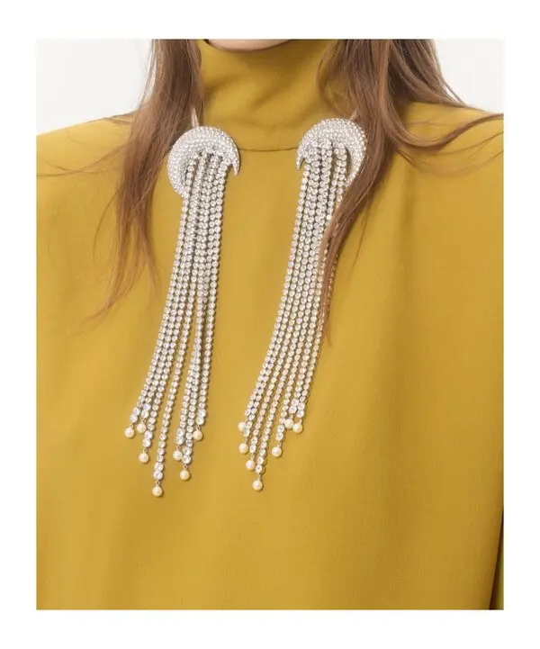 Valentino Garavani Beaded Crystal Waterfall Necklace